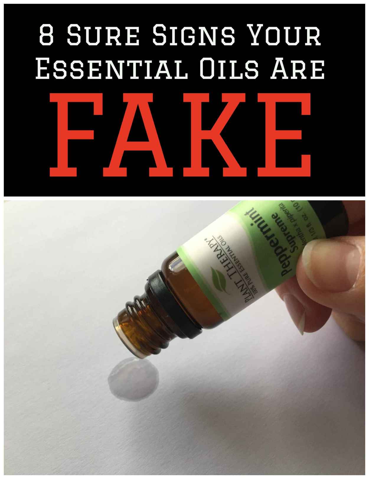 8 Unmistakable Signs Your Essential Oils Are FAKE